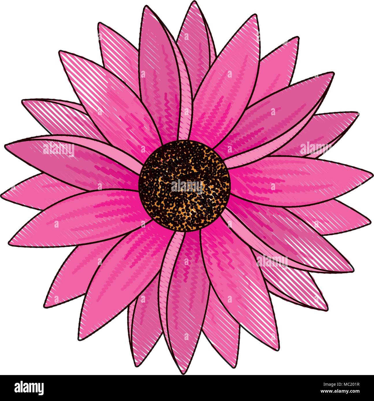 cute violet flower decorative icon Stock Vector Image & Art - Alamy