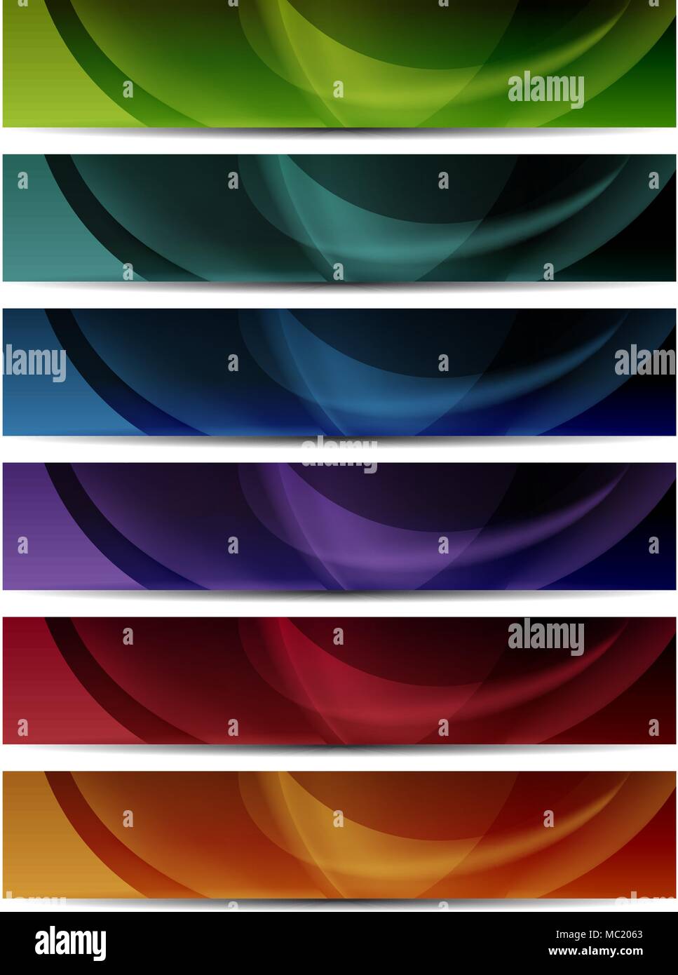 abstract colorful presentation web banners with blur effect Stock ...
