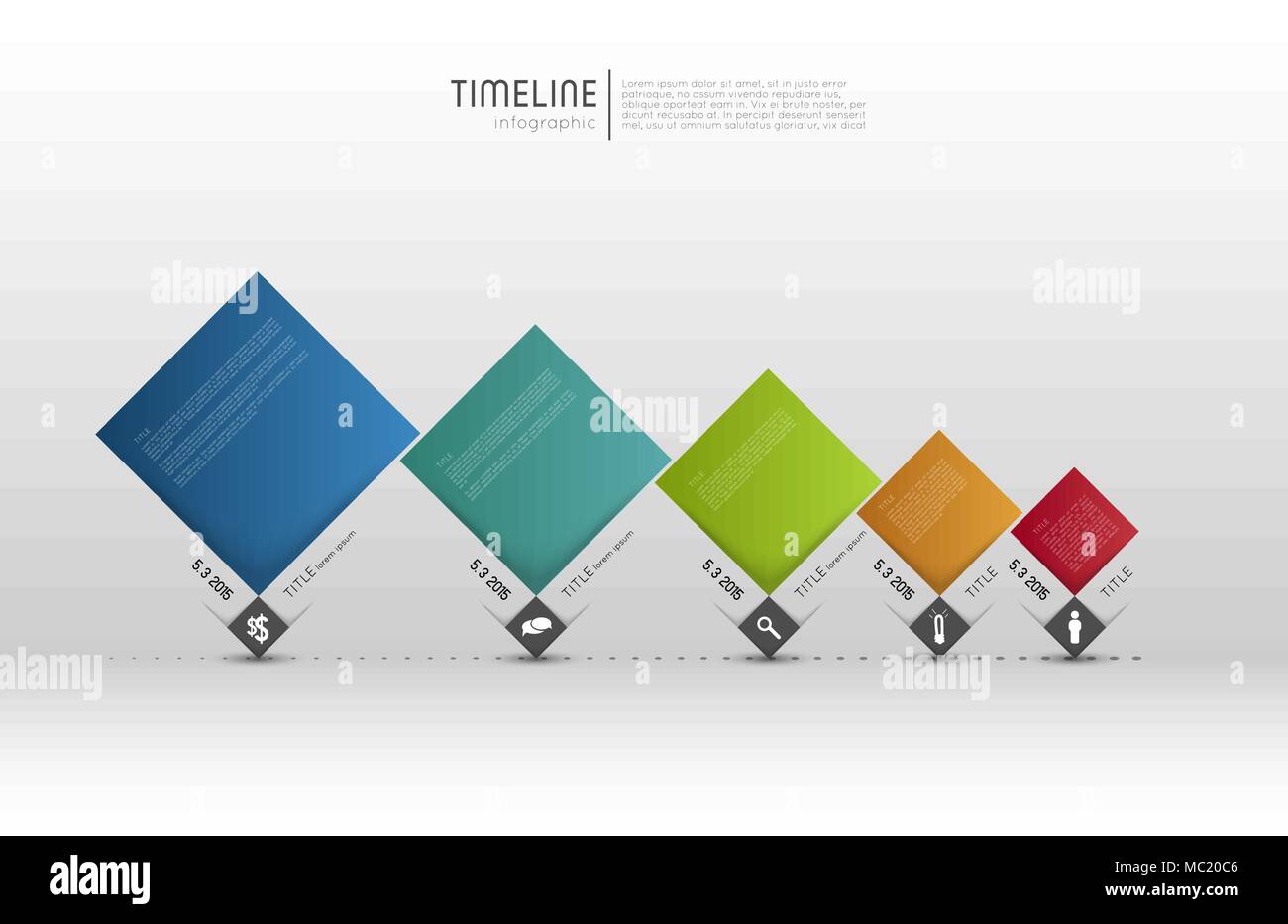 timeline infographic template with icons Stock Vector Image & Art - Alamy