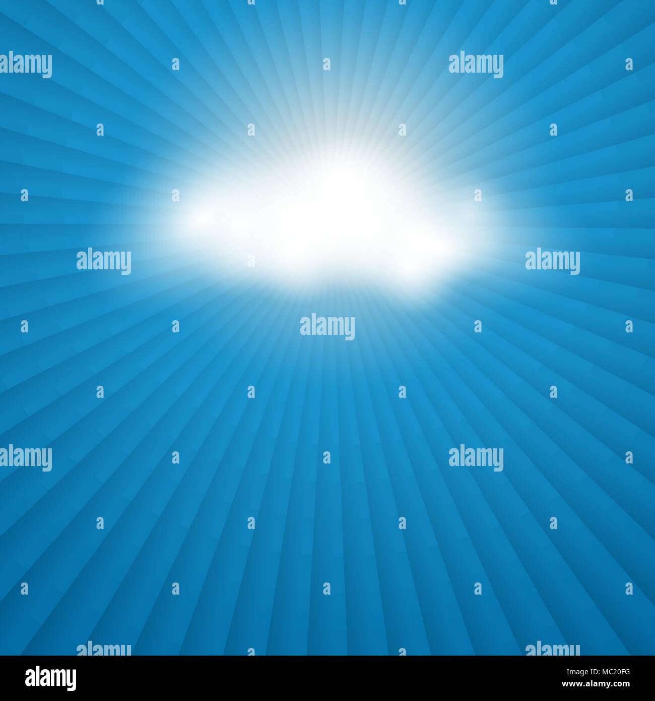 abstract background with sun rays and clouds Stock Vector Image & Art ...