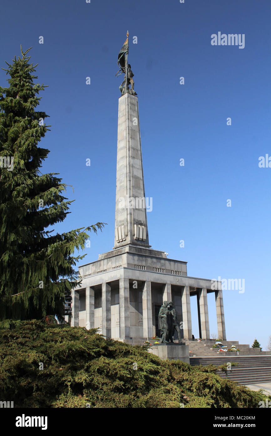 Slavin, memorial of liberation of Bratislava by Soviet army in WW2 ...