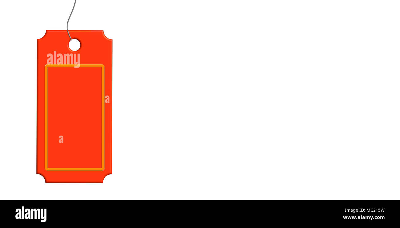 blank sale tag illustration backdrop Stock Photo - Alamy