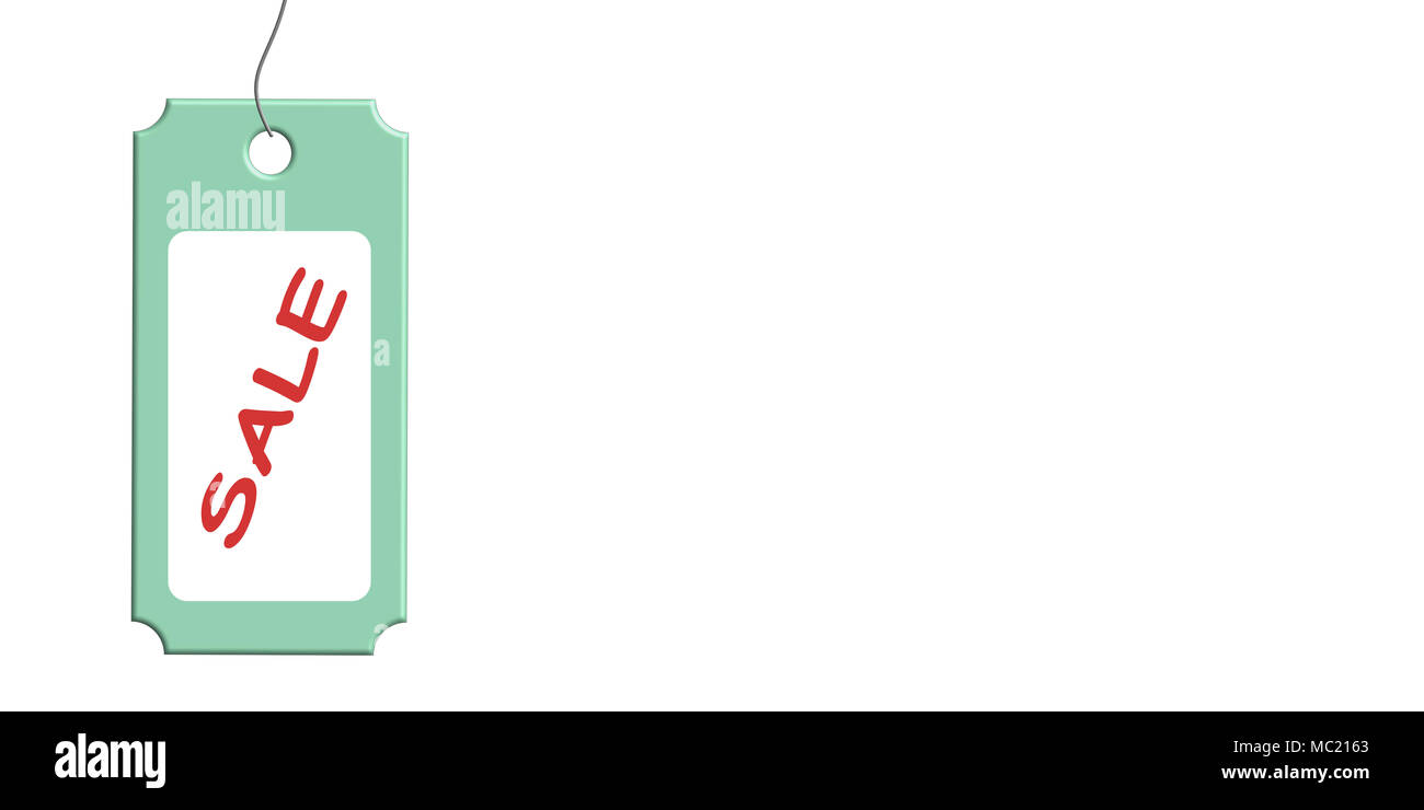 blank sale tag illustration backdrop Stock Photo - Alamy