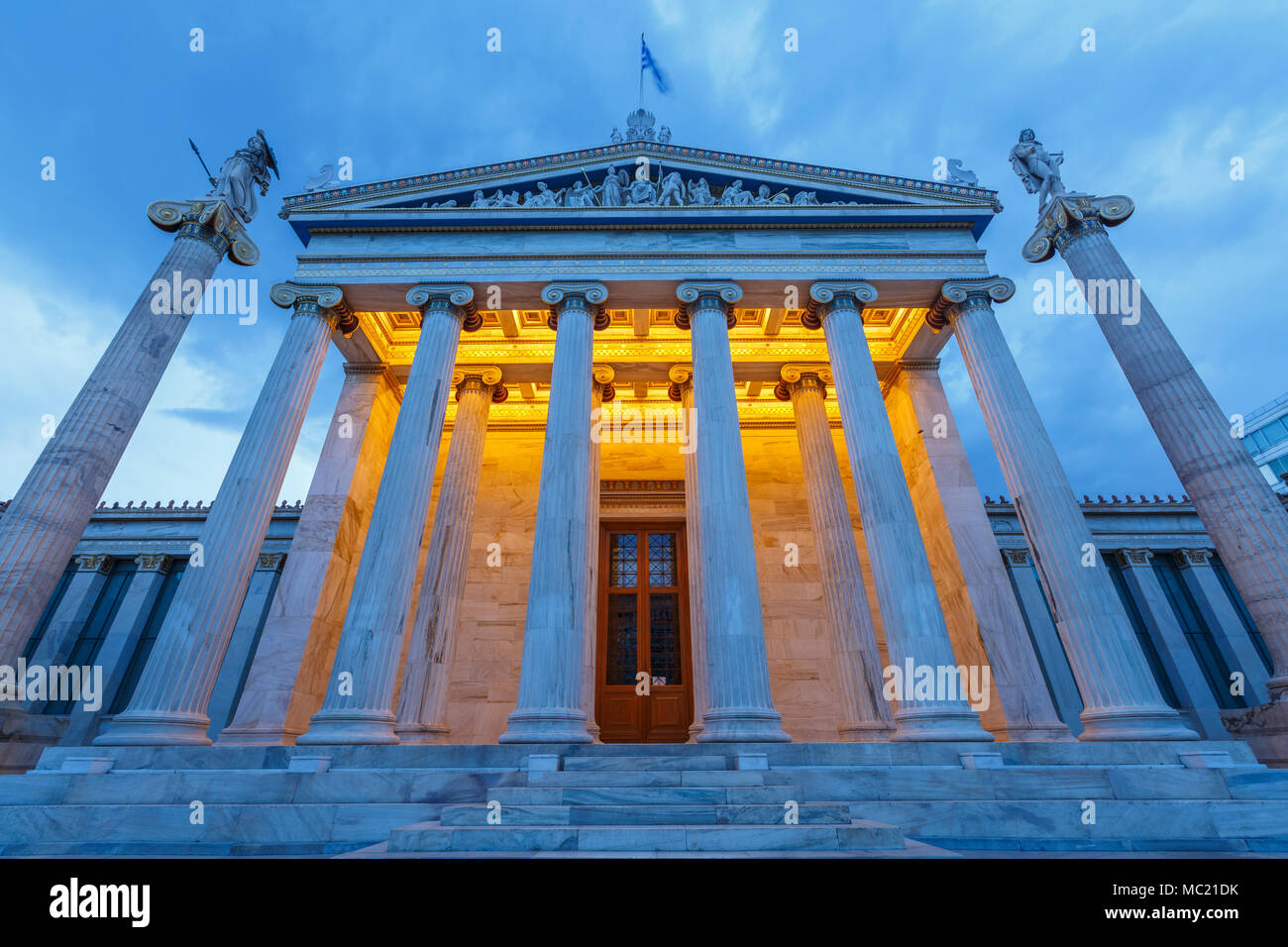 Building of the modern Academy of Athens, the highest research ...