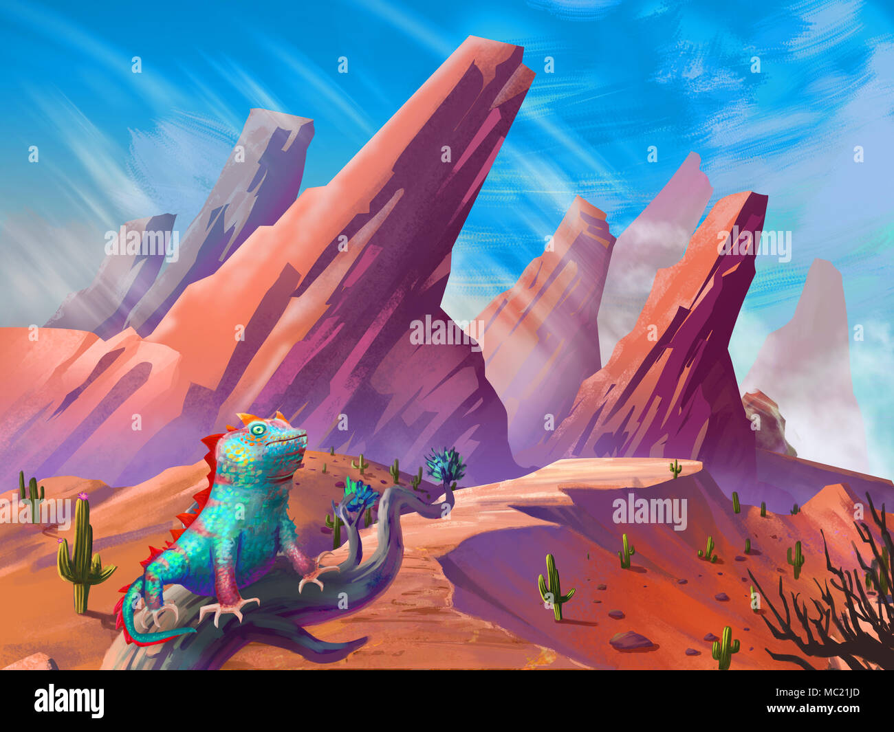 Australia lizard art hi-res stock photography and images - Alamy