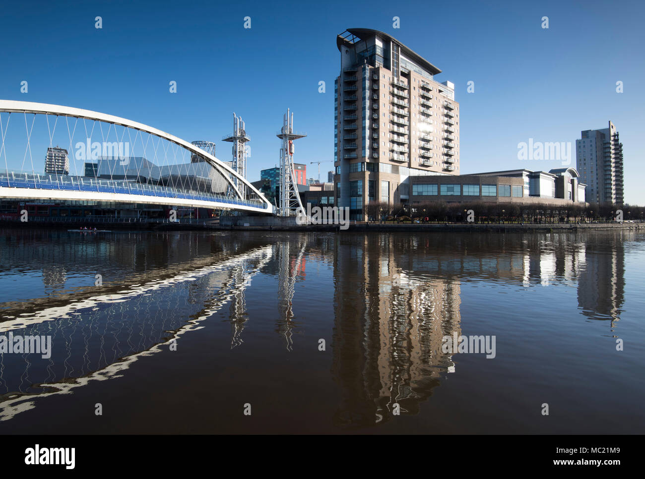 Millenium bridge manchester hi-res stock photography and images - Alamy