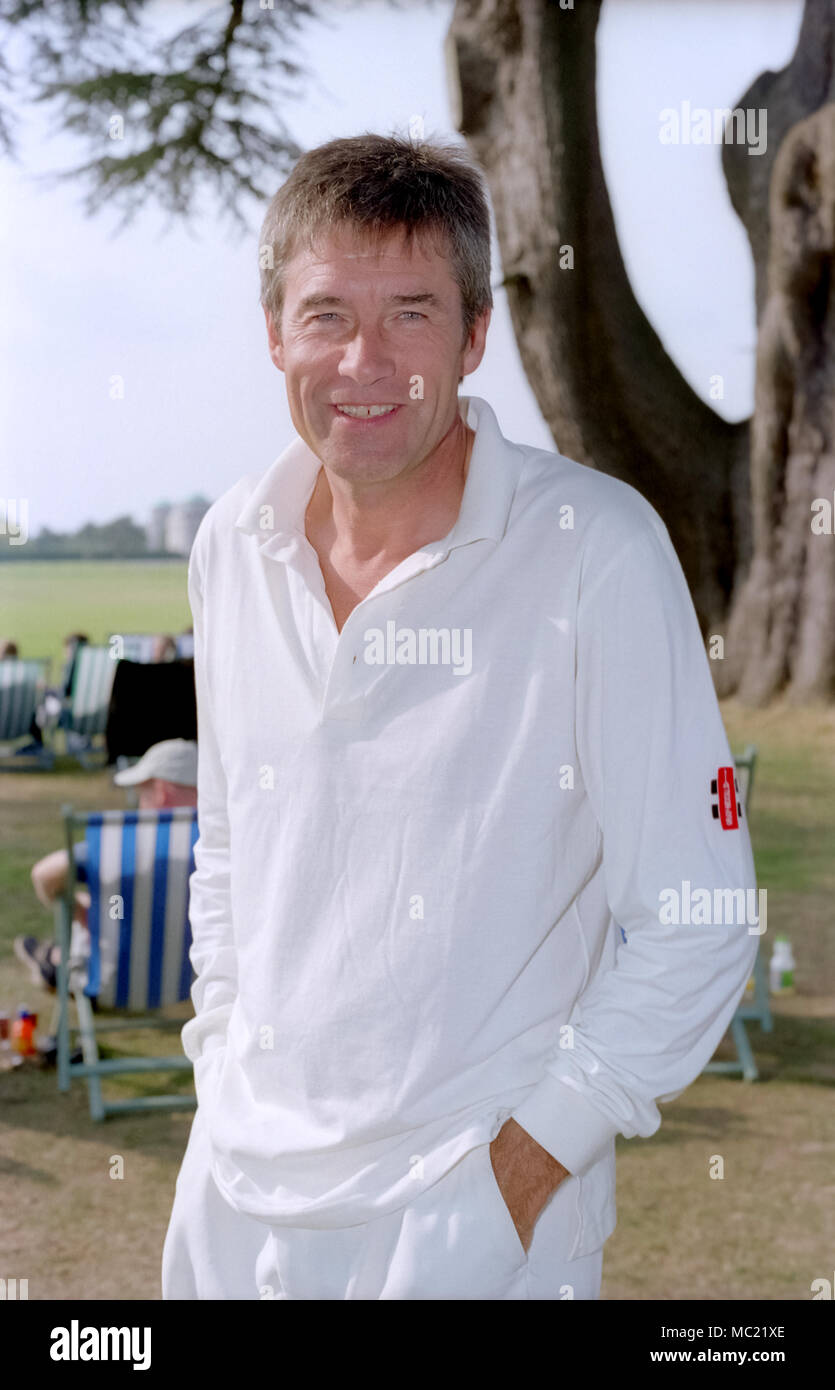 Tiff Needell at a charity cricket match at Goodwood House Stock Photo ...