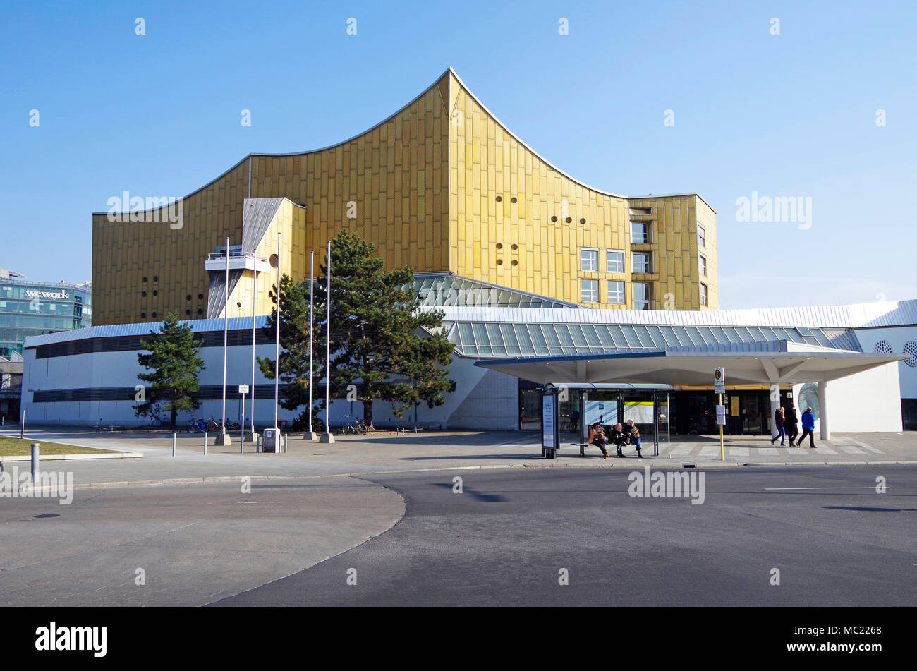 The Berliner Philharmonie concert hall, home to the Berlin Philharmonic ...