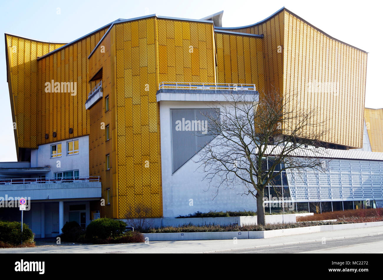 The Berliner Philharmonie concert hall, home to the Berlin Philharmonic ...