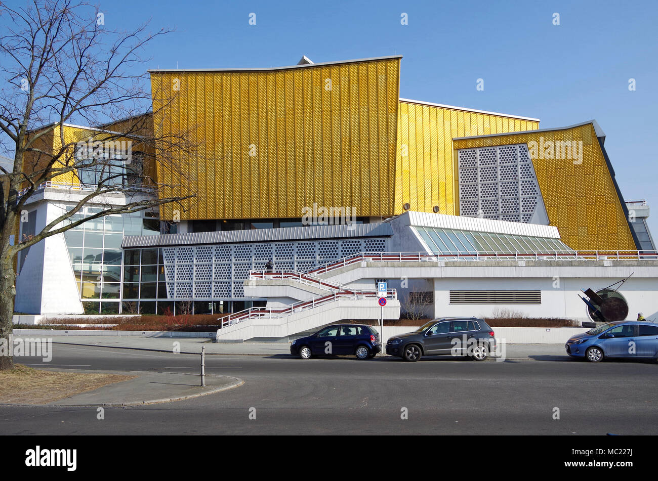 The Berliner Philharmonie concert hall, home to the Berlin Philharmonic ...