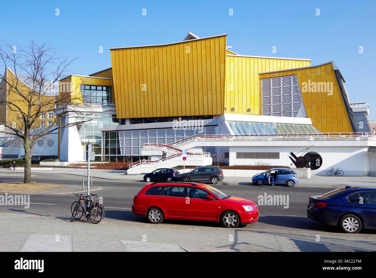 The Berliner Philharmonie concert hall, home to the Berlin Philharmonic ...