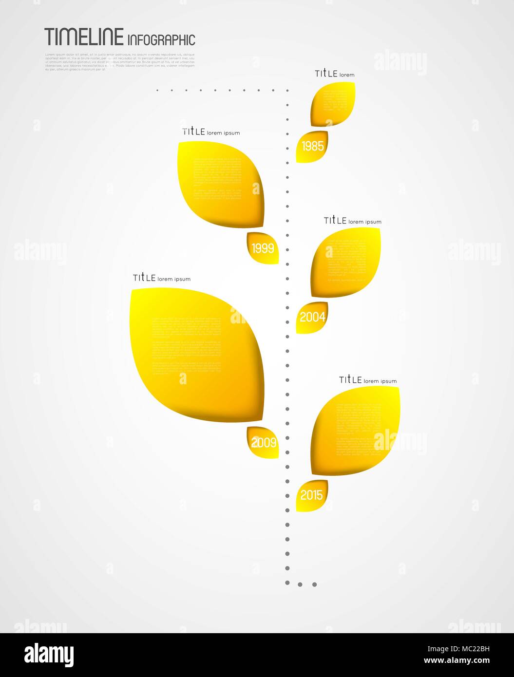 abstract orange timeline infographic template Stock Vector Image & Art ...