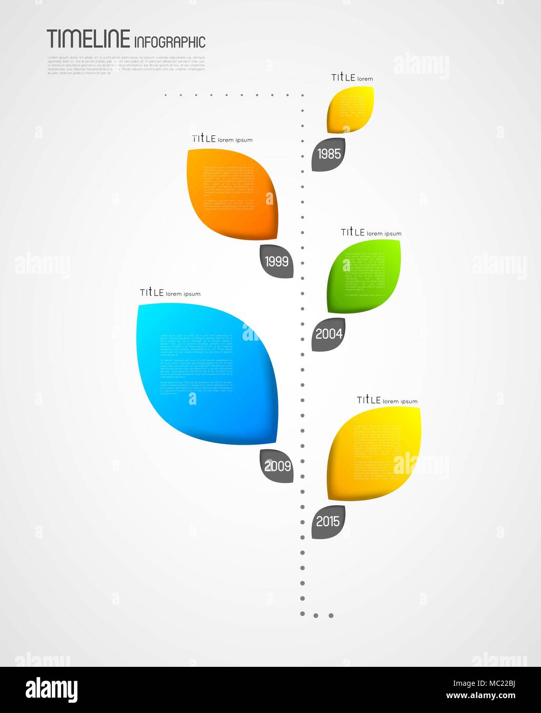 abstract colorful timeline infographic template Stock Vector Image ...