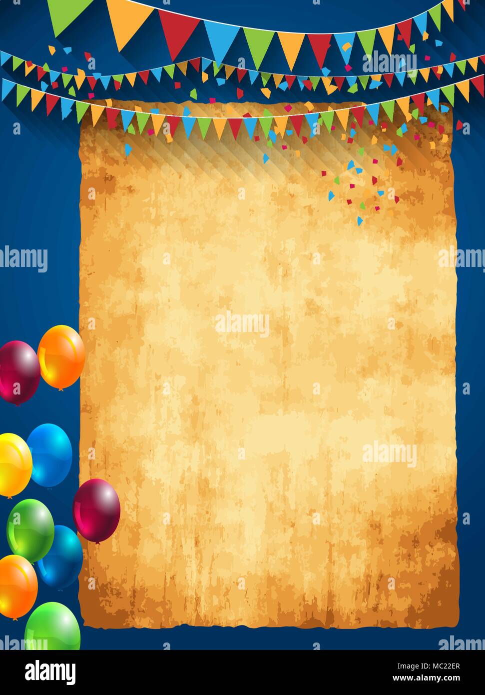 abstract celebration birthday background with colorful balloons ...