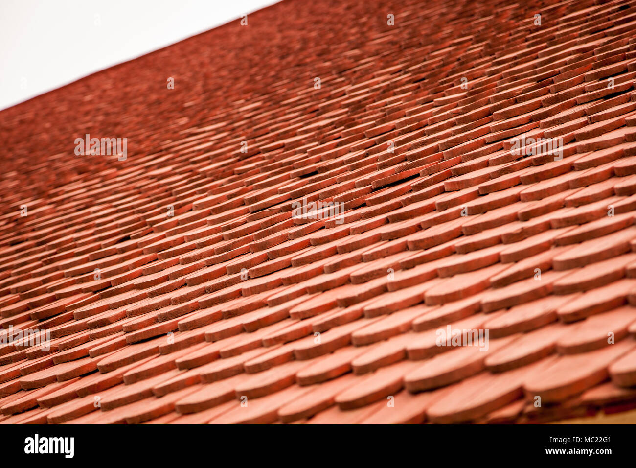 Wood shingled roof on a barn Stock Photo - Alamy