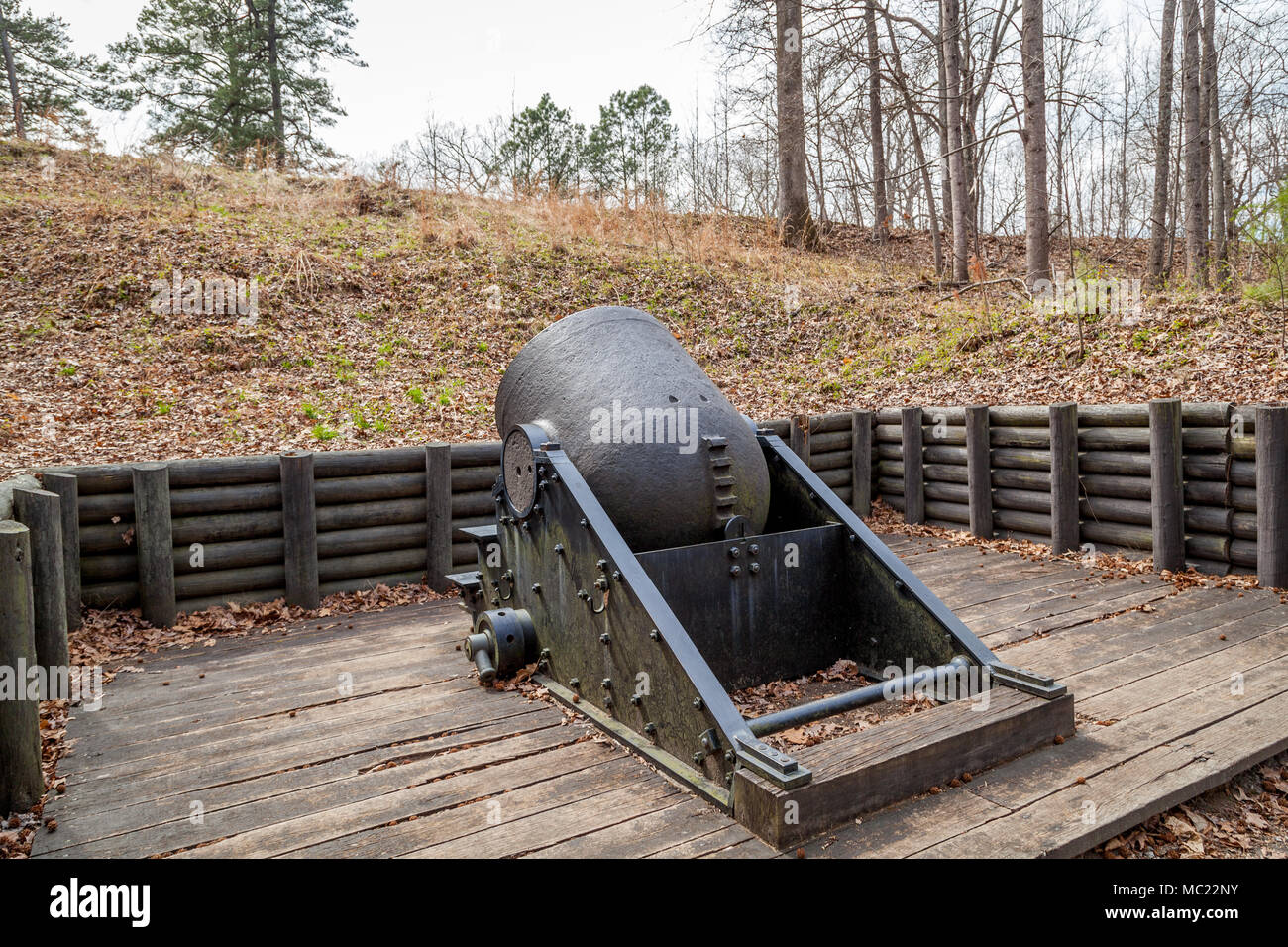 The Dictator mortar at a civil war battlefield Stock Photo - Alamy