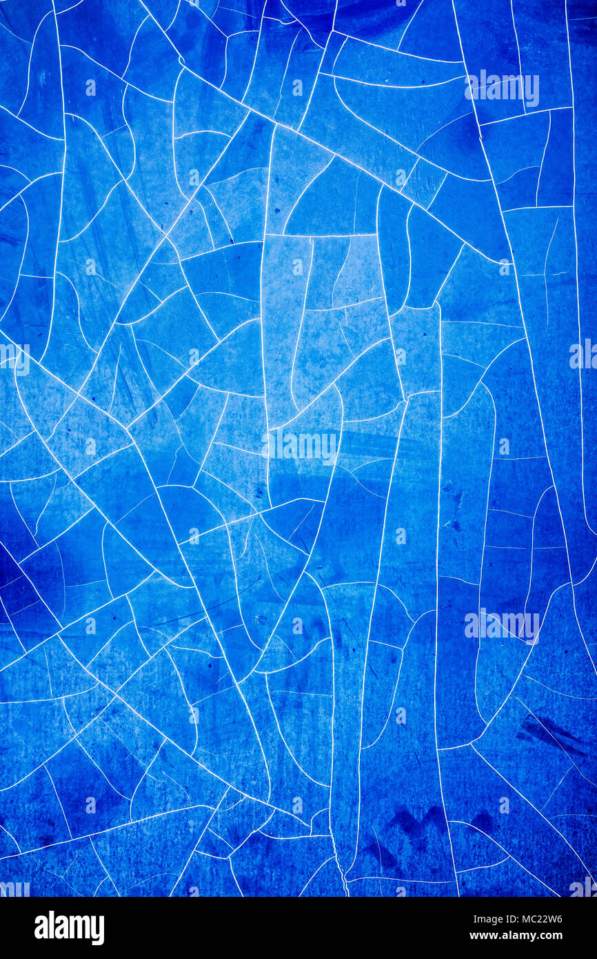 Dirty, damaged blue foil on window, background Stock Photo - Alamy