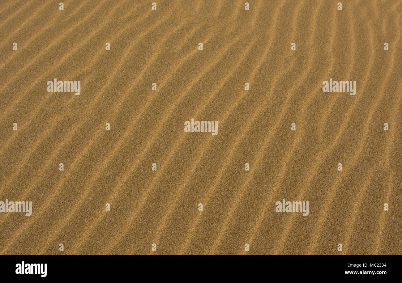 Close up shot of a sandy beach with wave patterns Stock Photo - Alamy