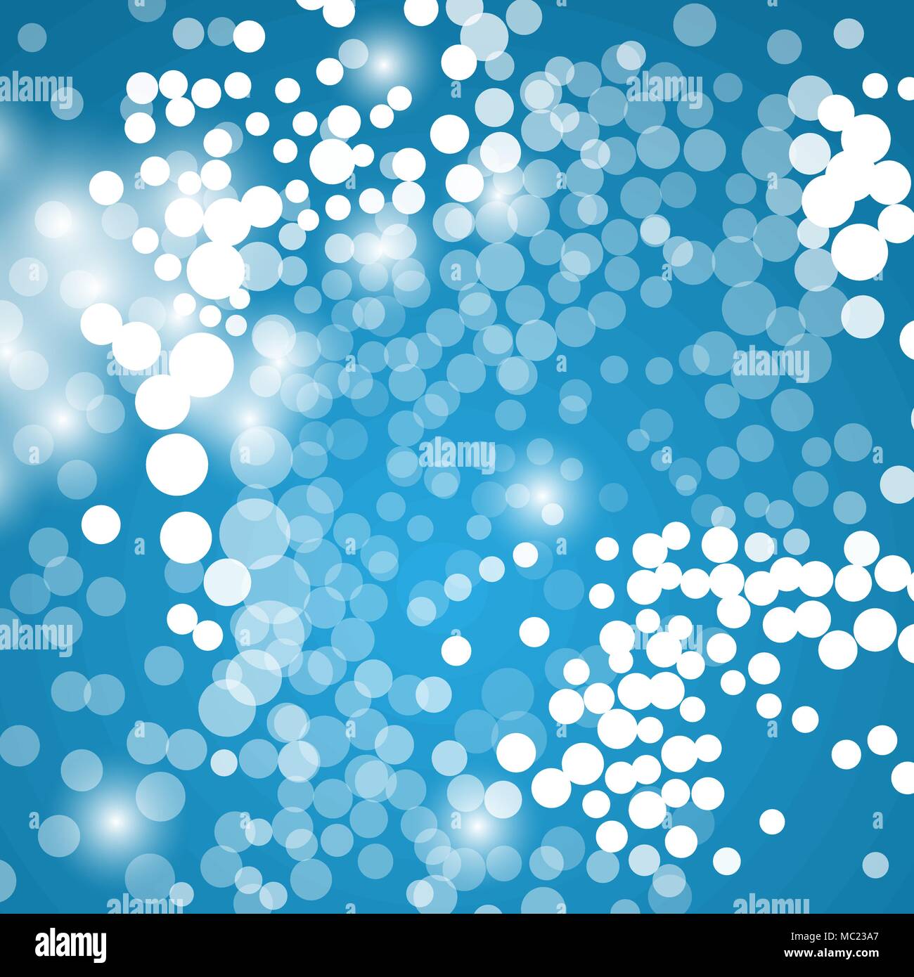 abstract blue background with sparkles and circles Stock Vector Image ...