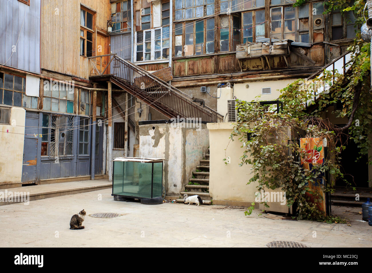 Baku street view hi-res stock photography and images - Alamy