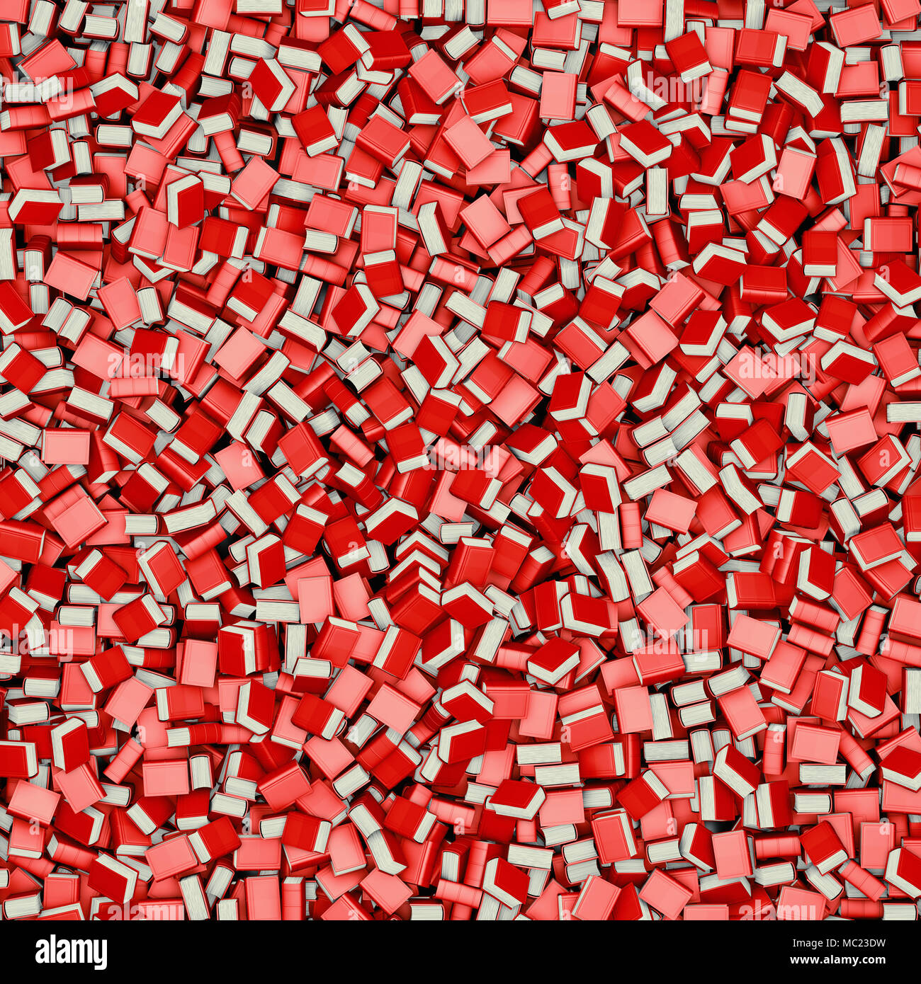 Giant book background / 3D illustration of hundreds of thick bound ...