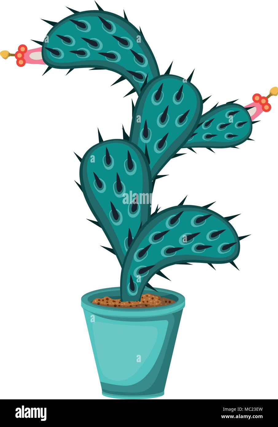Nopales mexico Stock Vector Images - Alamy