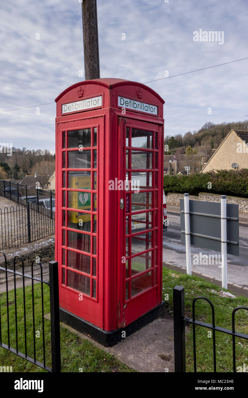Uk Red Telephone Box Converted Stock Photos & Uk Red Telephone Box ...