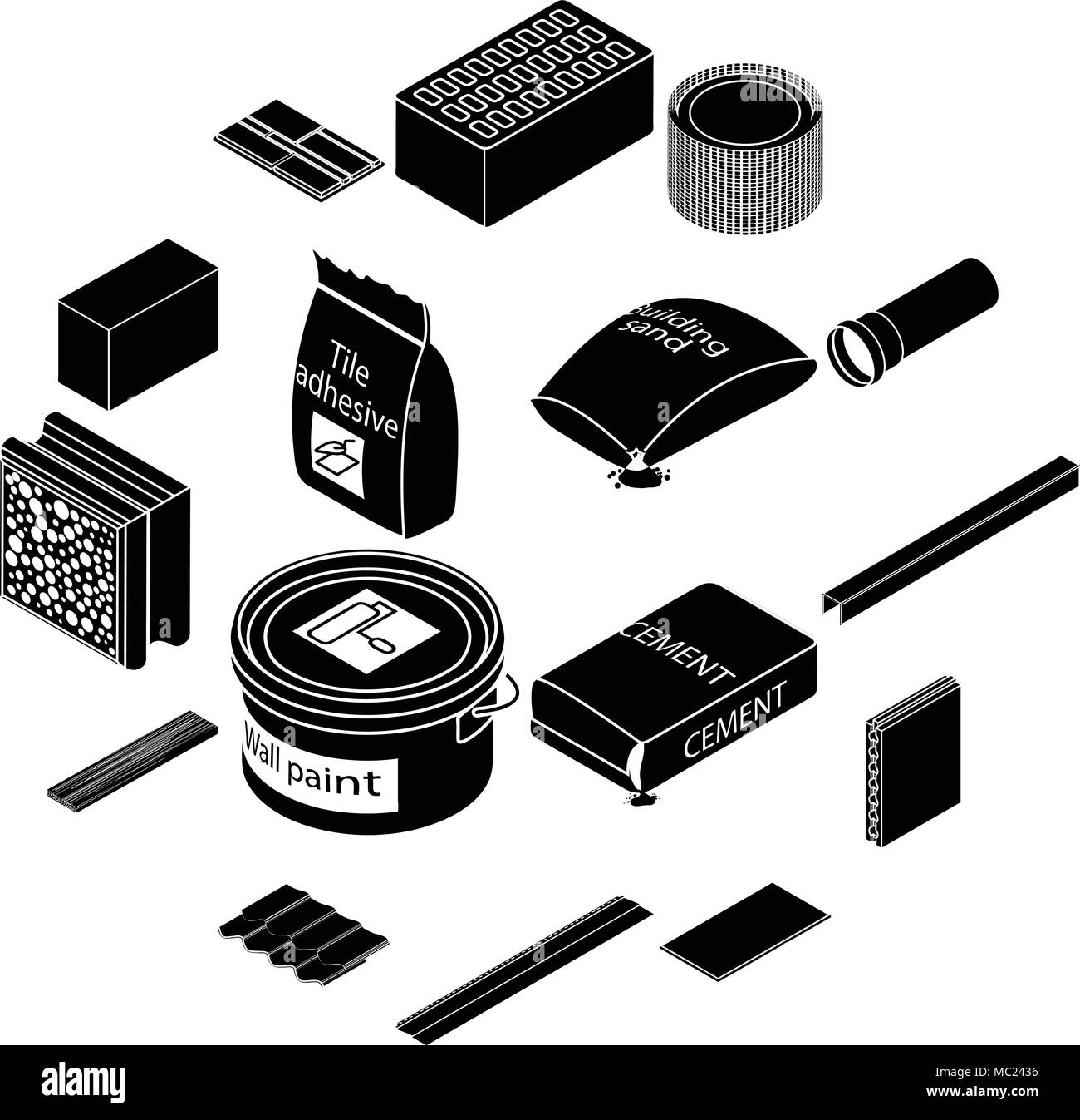 Building materials timber Stock Vector Images - Alamy