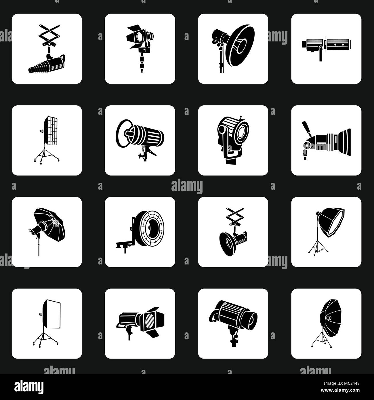 Photography icons set, simple style Stock Vector Image & Art - Alamy