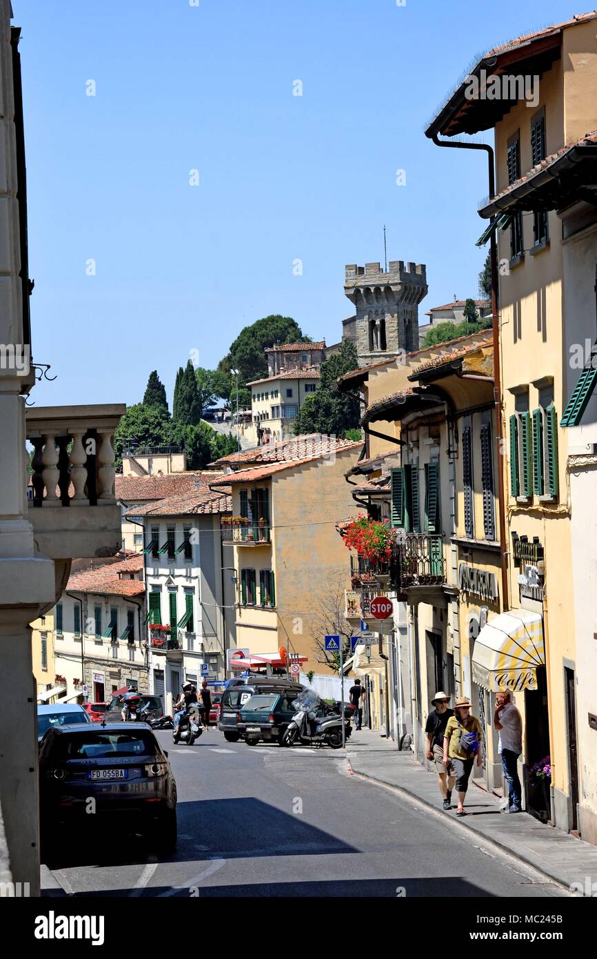 Fiesole is a town on a scenic height above Florence, 8 kilometres (5 mi ...