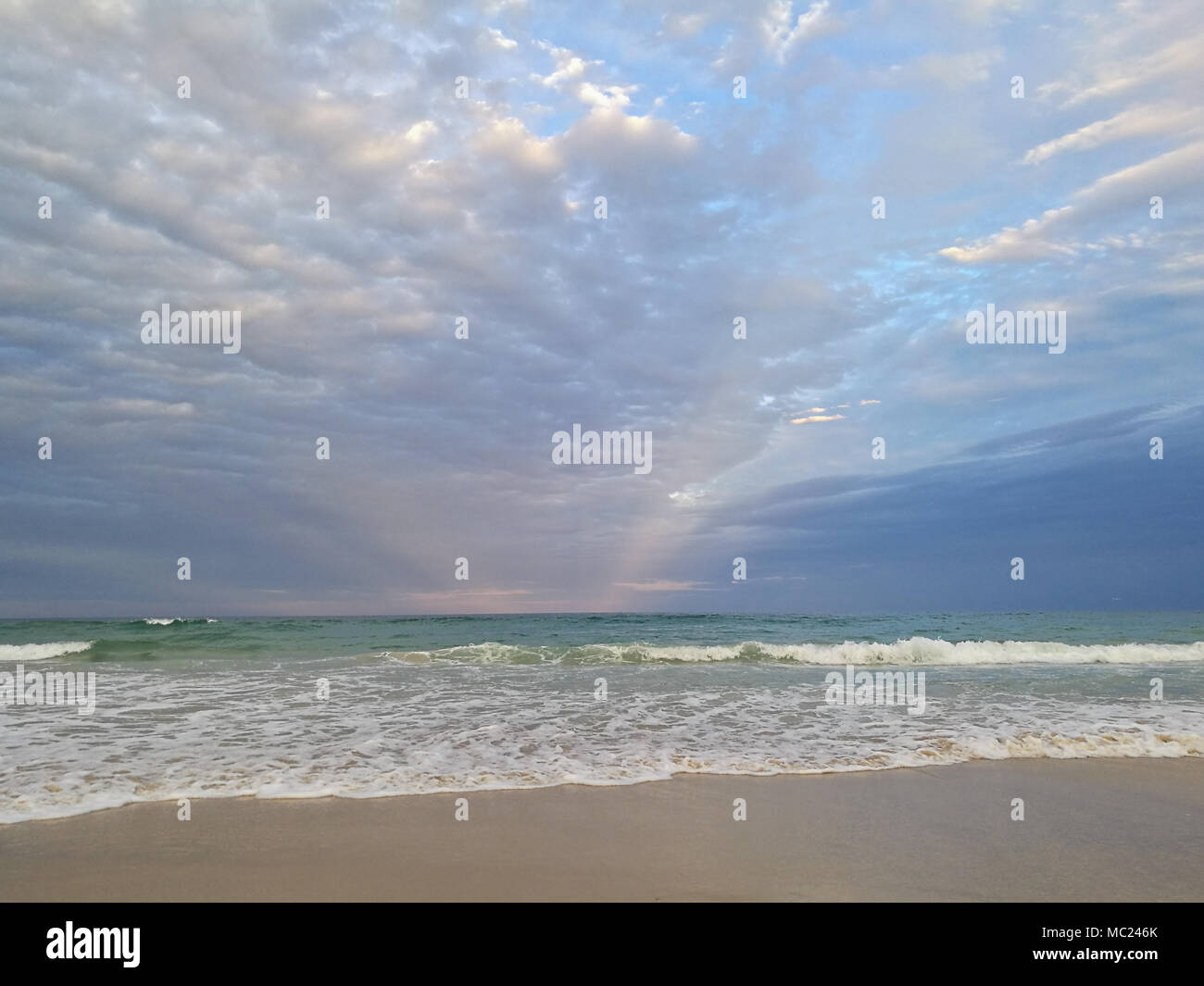 Beautiful calm peaceful beach and quiet sea in the evening Stock Photo ...