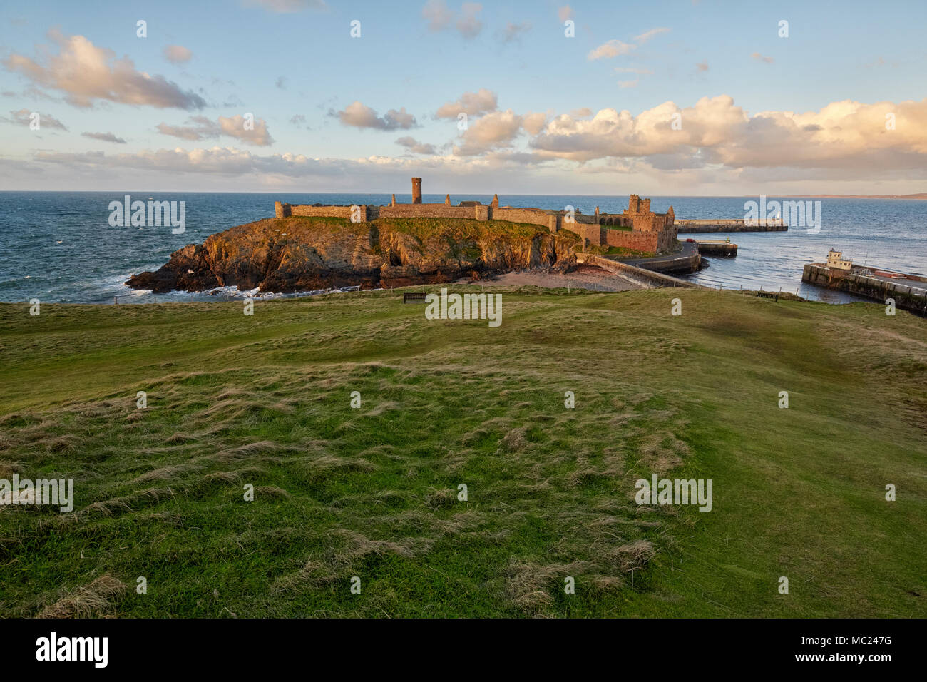 Peel Castle in Peel, Isle of Man, England Stock Photo - Alamy