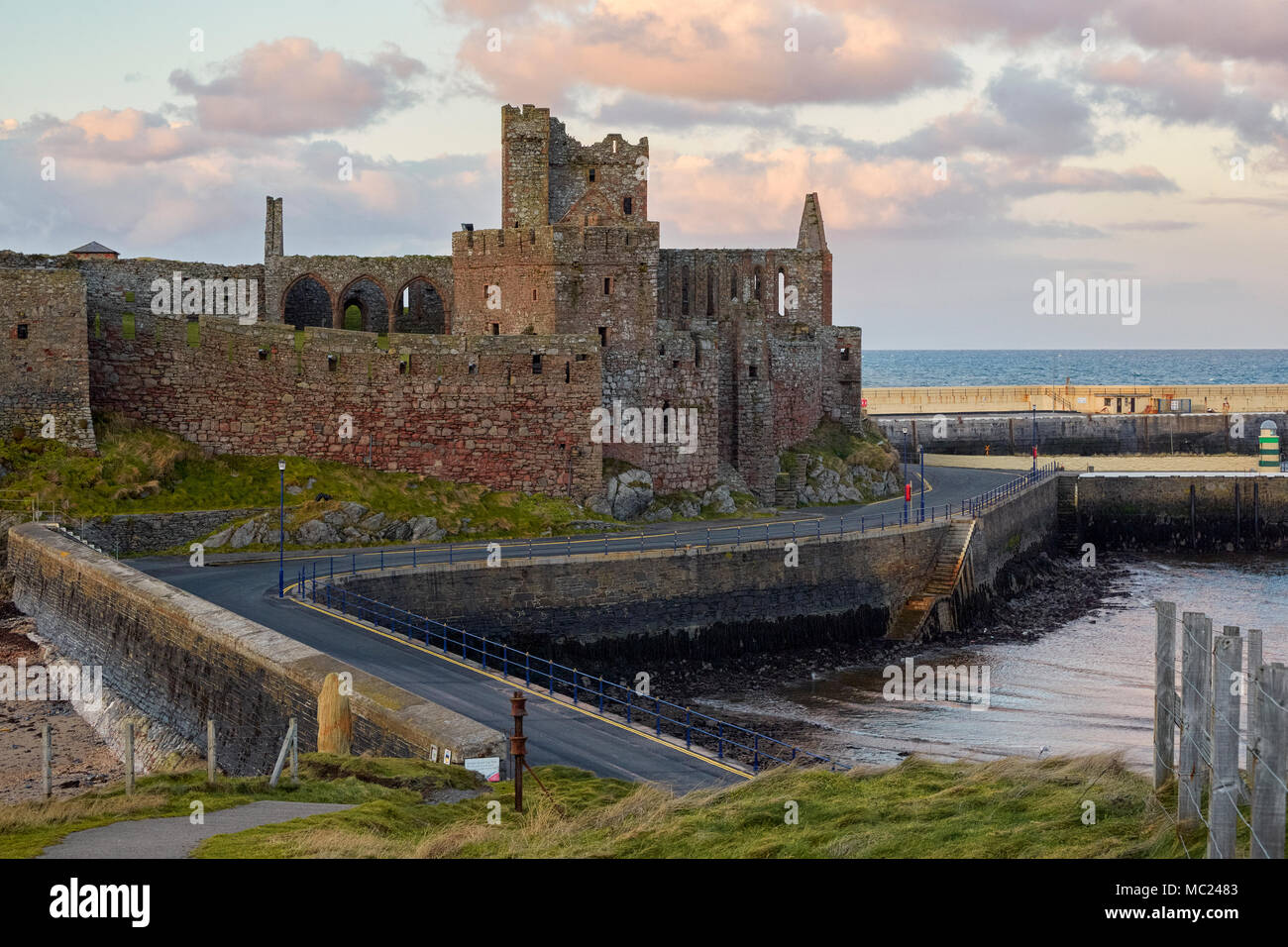 Peel Castle in Peel, Isle of Man, England Stock Photo - Alamy