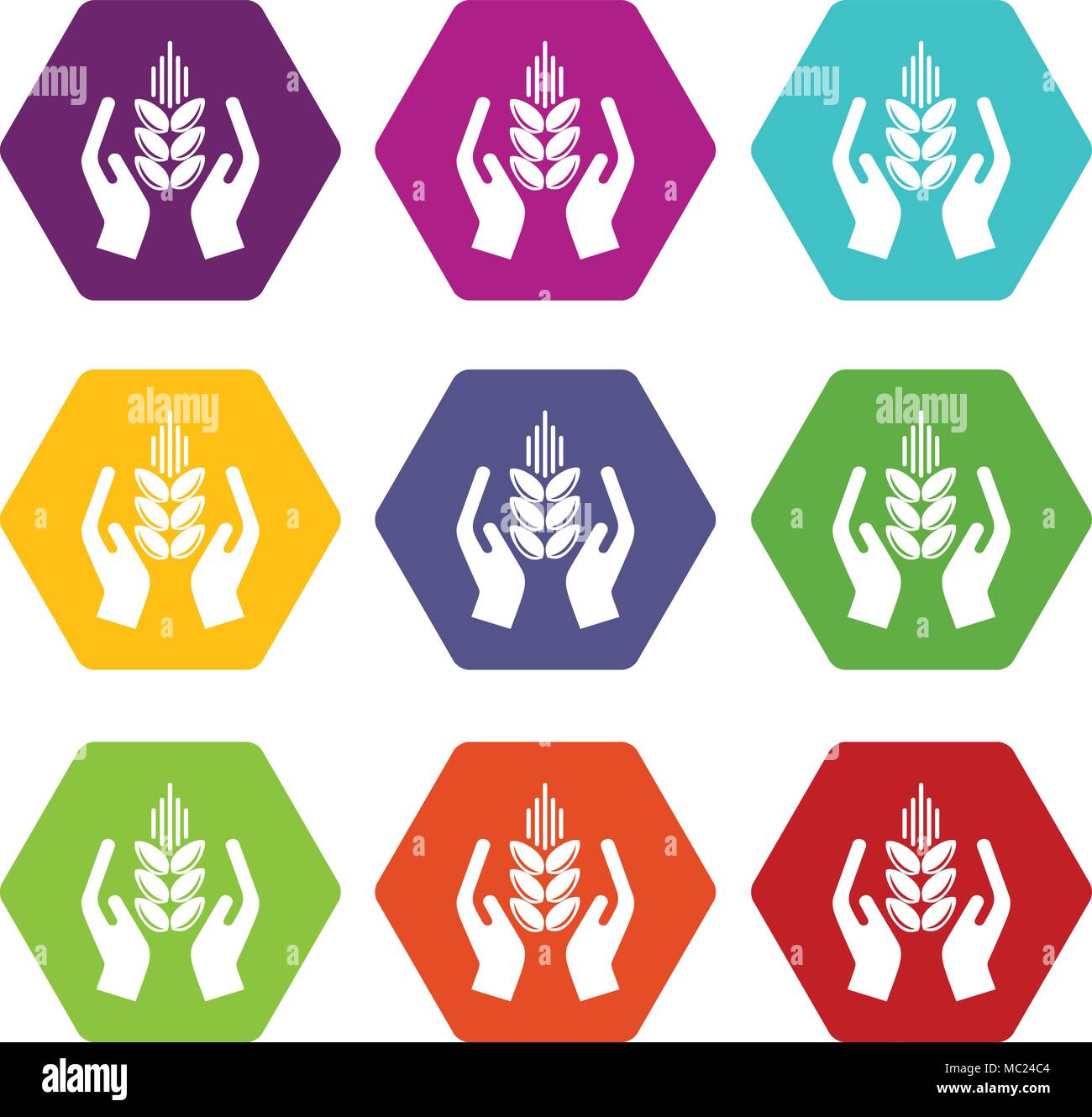 Crop protection icons set 9 vector Stock Vector Image & Art - Alamy