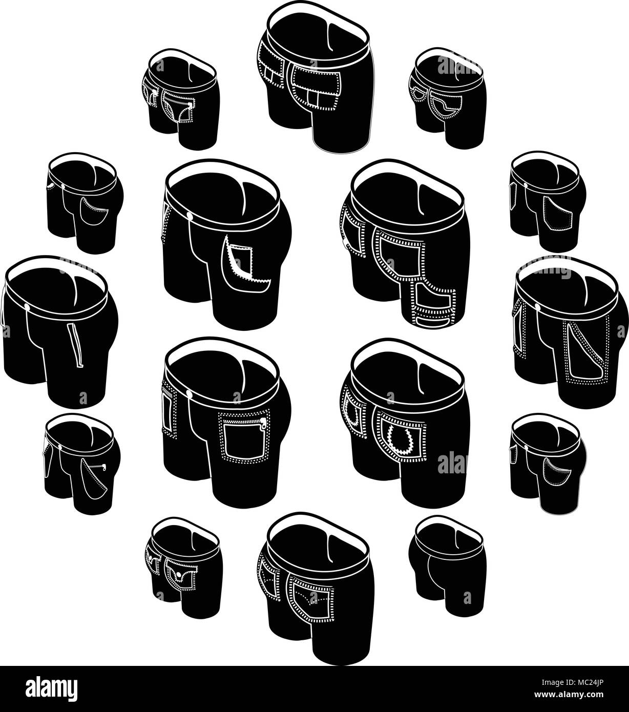 Navy blue shorts Stock Vector Images - Alamy