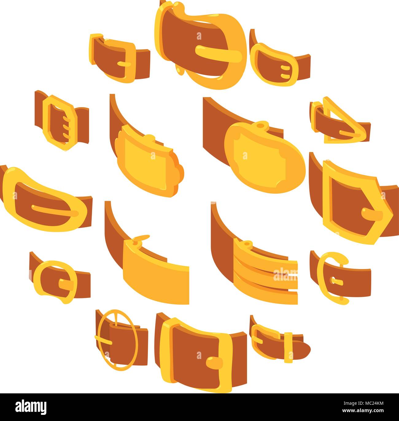 Gold buckle belt cartoon Stock Vector Images - Alamy