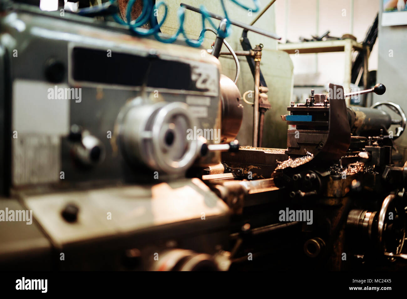 Automated drilling machines Stock Photo - Alamy
