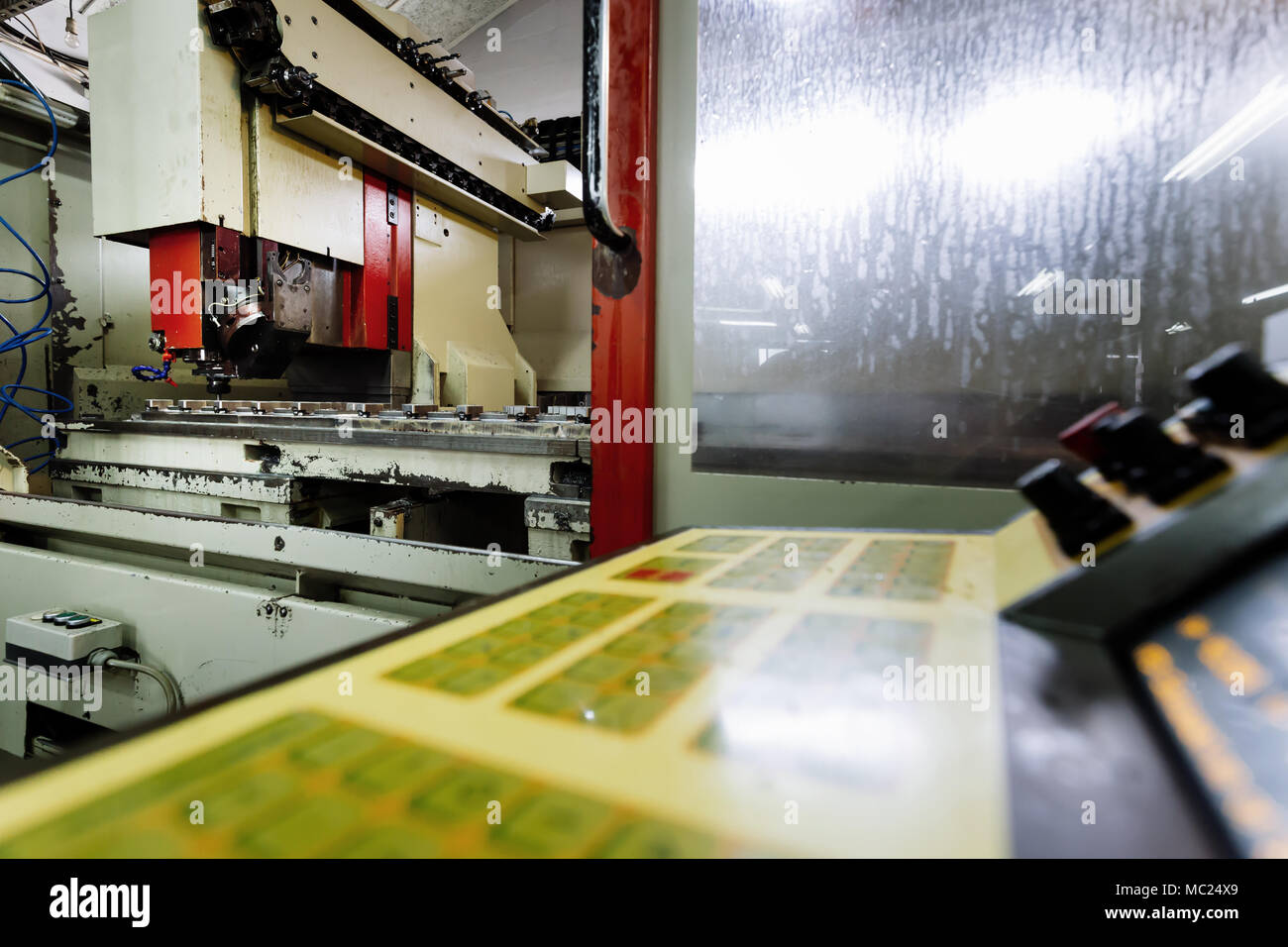 Automated drilling machines Stock Photo - Alamy