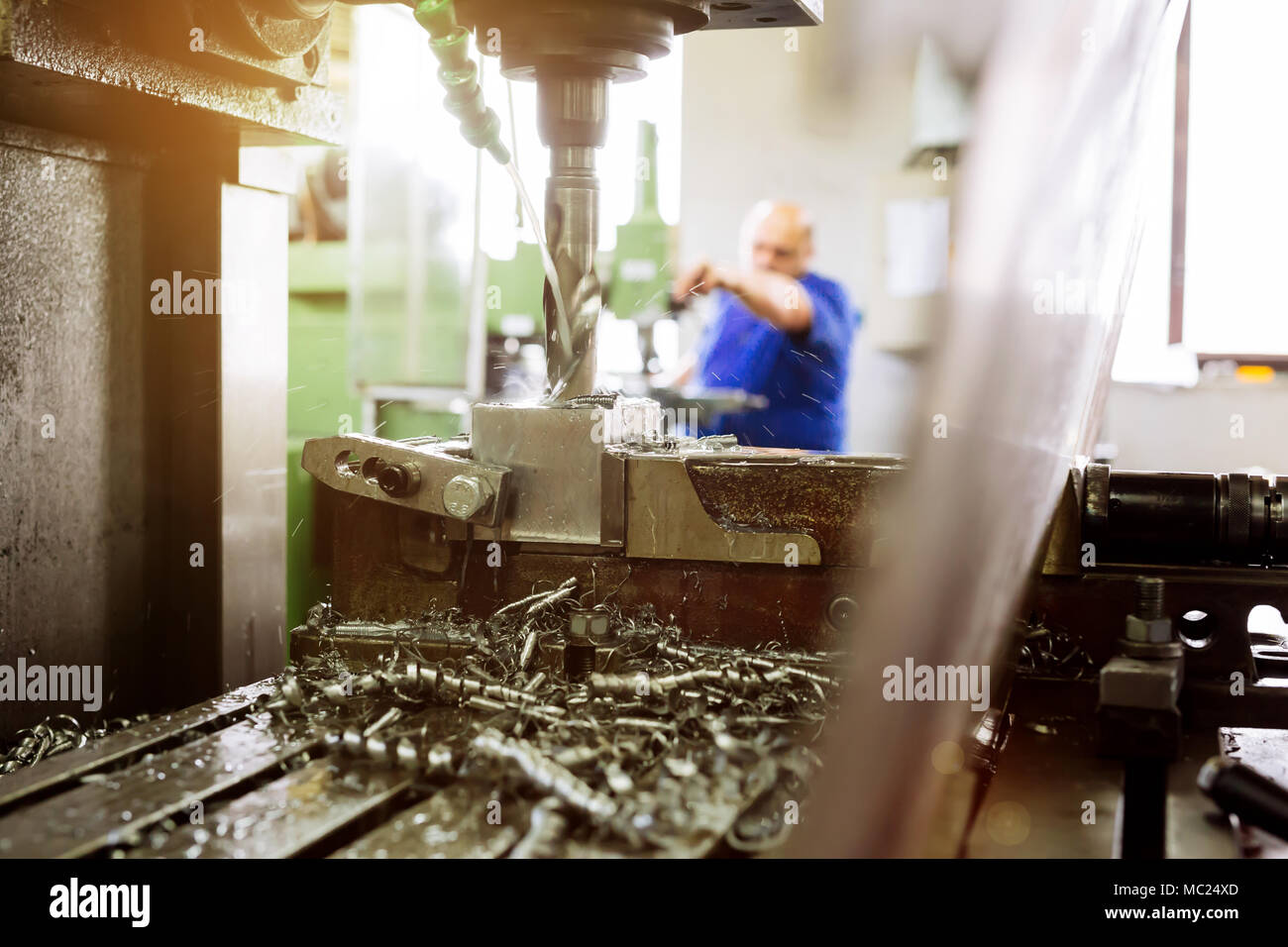 Automated drilling machines Stock Photo - Alamy