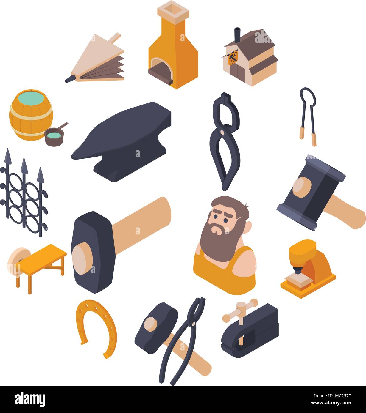 Blacksmith tools icons set, isometric style Stock Vector Image & Art ... Blacksmith tools icons set, isometric style Stock Vector Image & Art ...