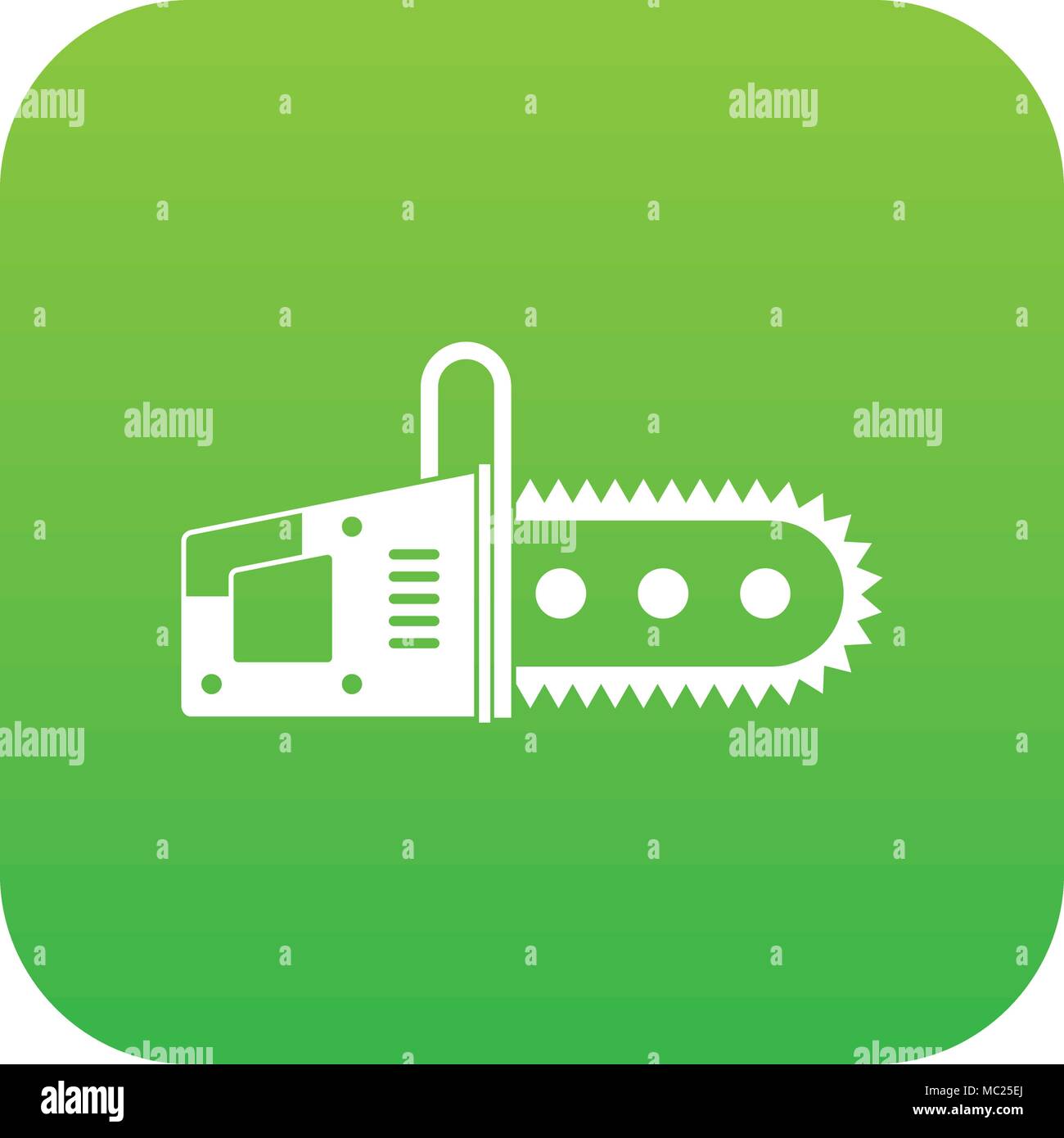 Chainsaw icon digital green Stock Vector Image & Art - Alamy