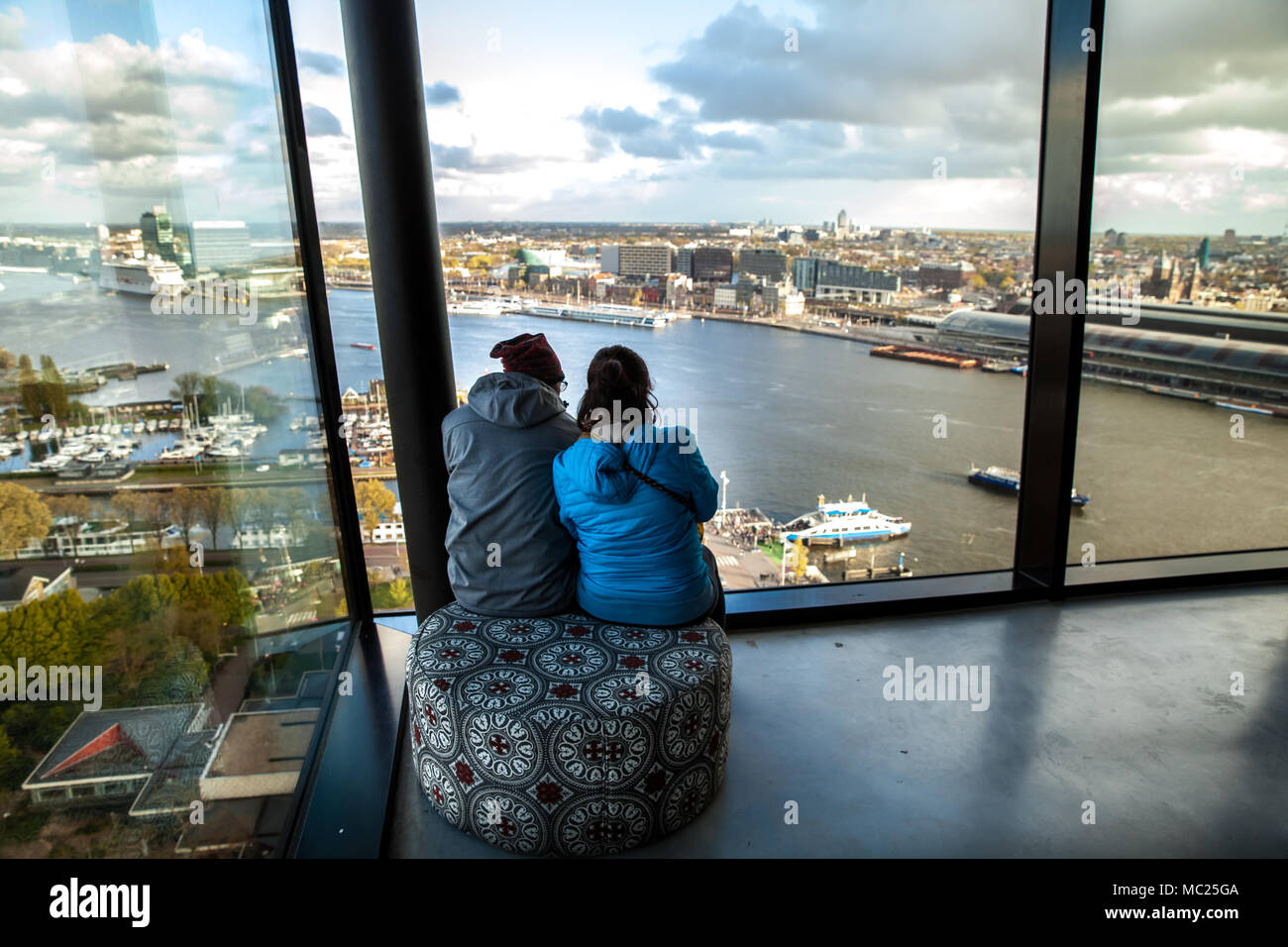 Aerial view on two people hi-res stock photography and images - Alamy
