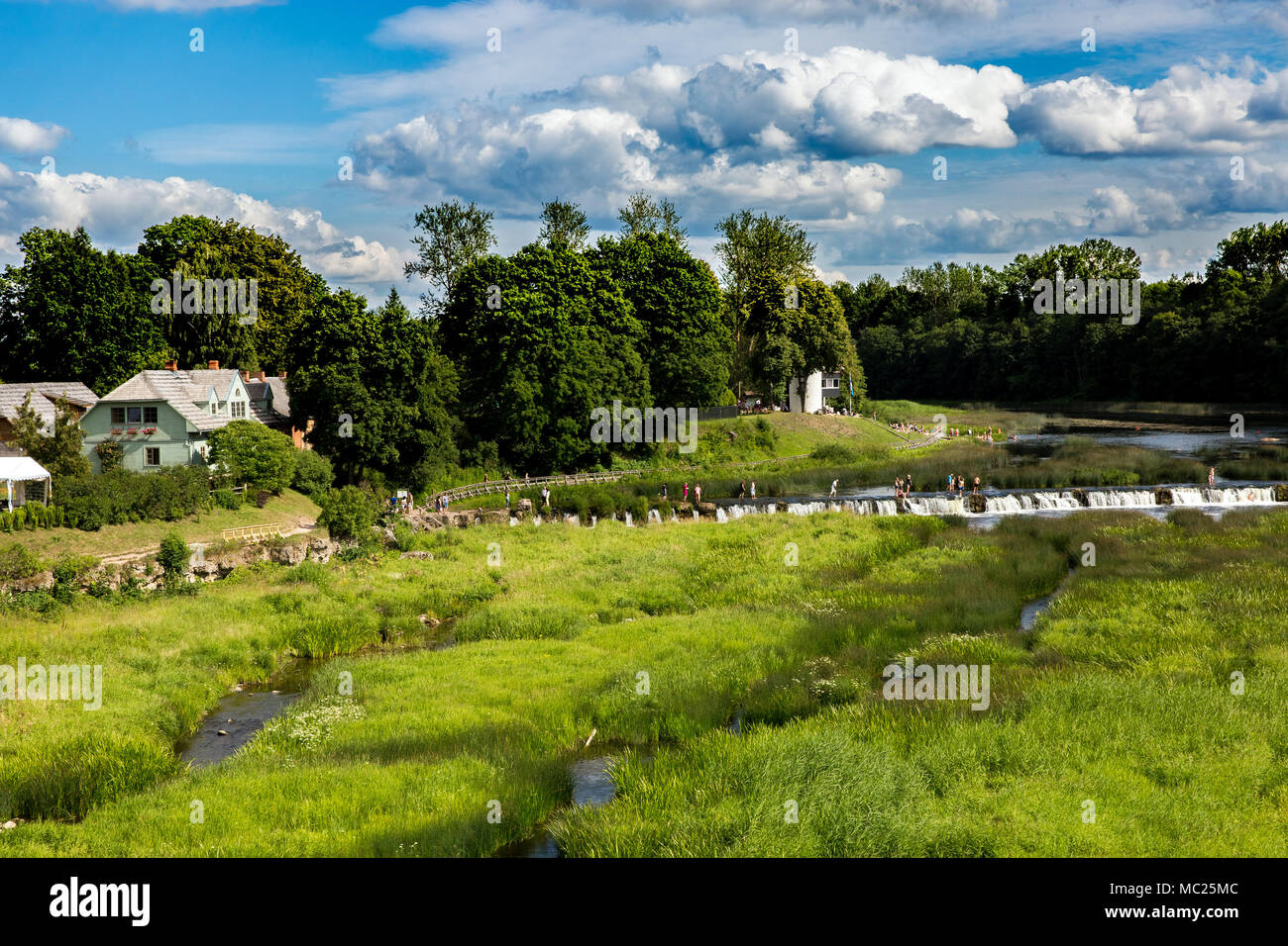 Ventas rumba waterfall in Kuldiga, Latvia Stock Photo - Alamy