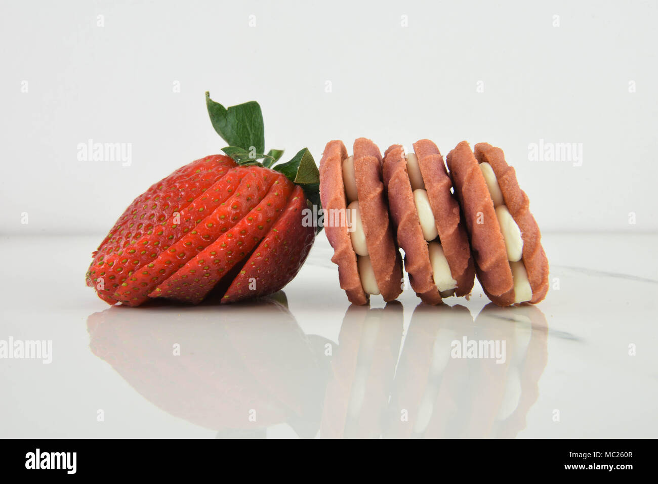Pink biscuits hi-res stock photography and images - Alamy