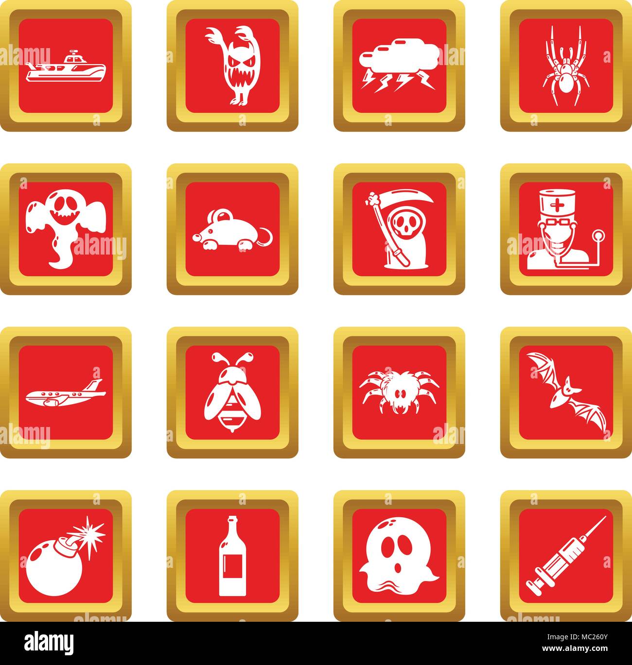 Phobias vector set hi-res stock photography and images - Alamy