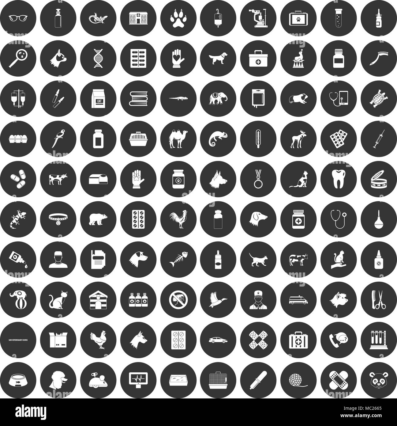 Veterinary clinic icons Black and White Stock Photos & Images - Alamy