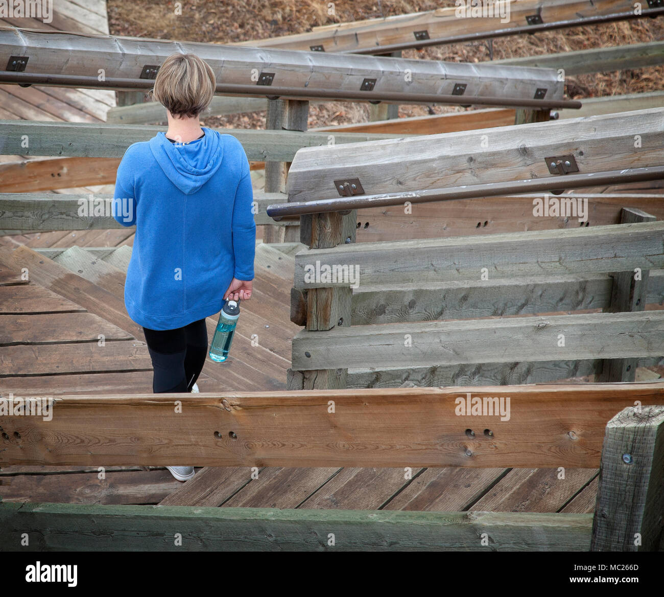 Step woman feet stairs hi-res stock photography and images - Alamy