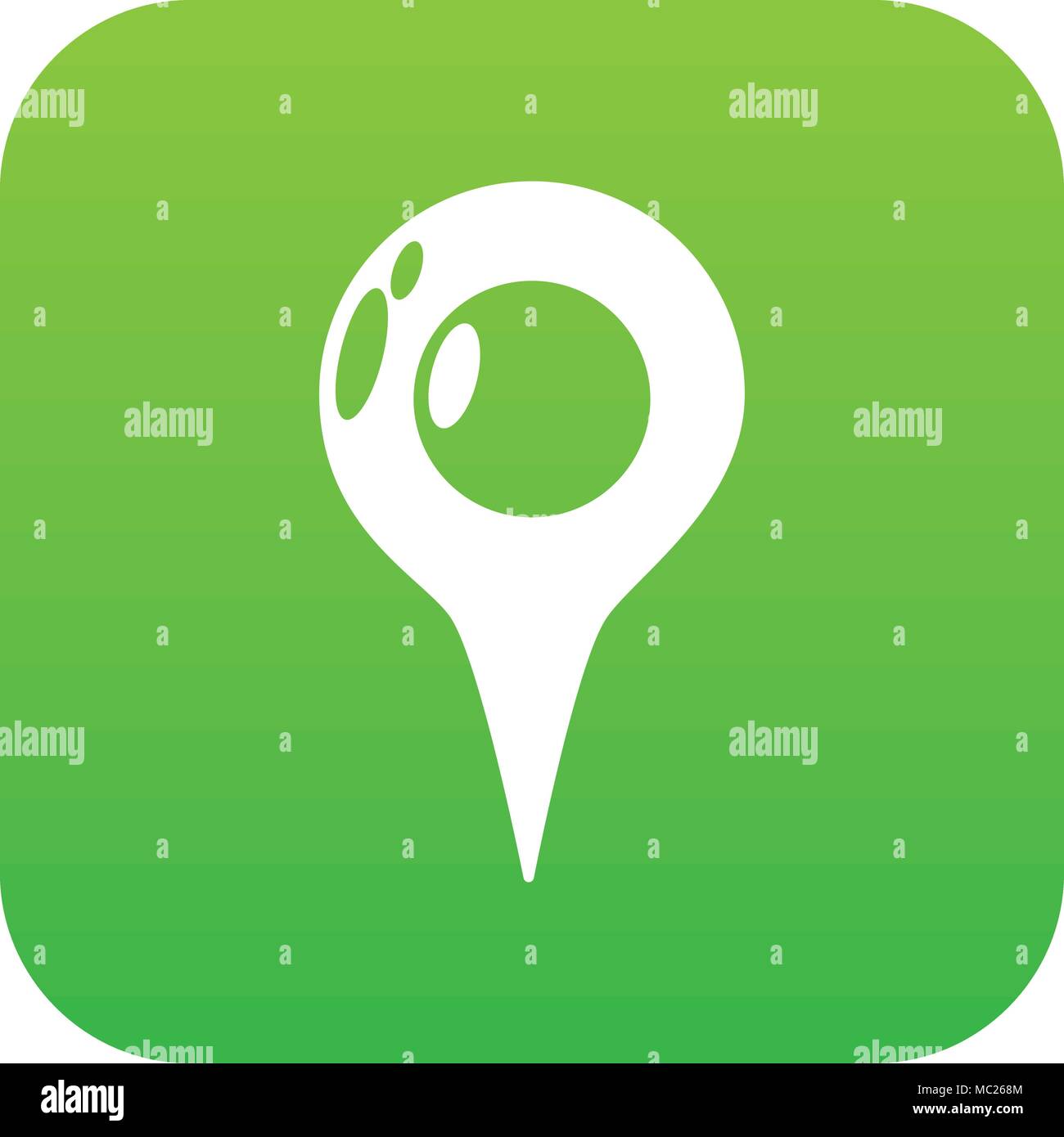 Map pointer icon green vector Stock Vector Image & Art - Alamy