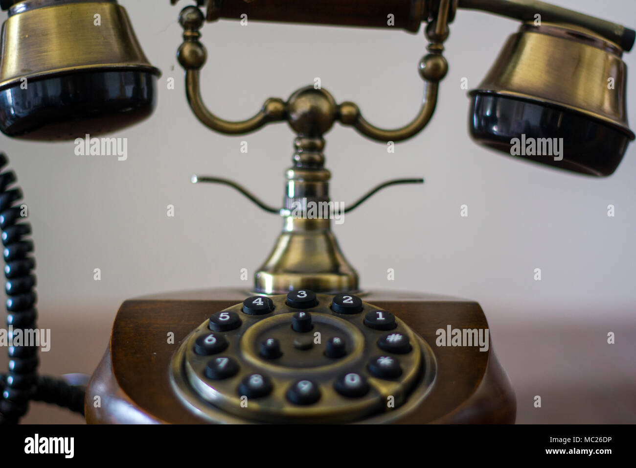 Retro vintage telephone Stock Photo - Alamy