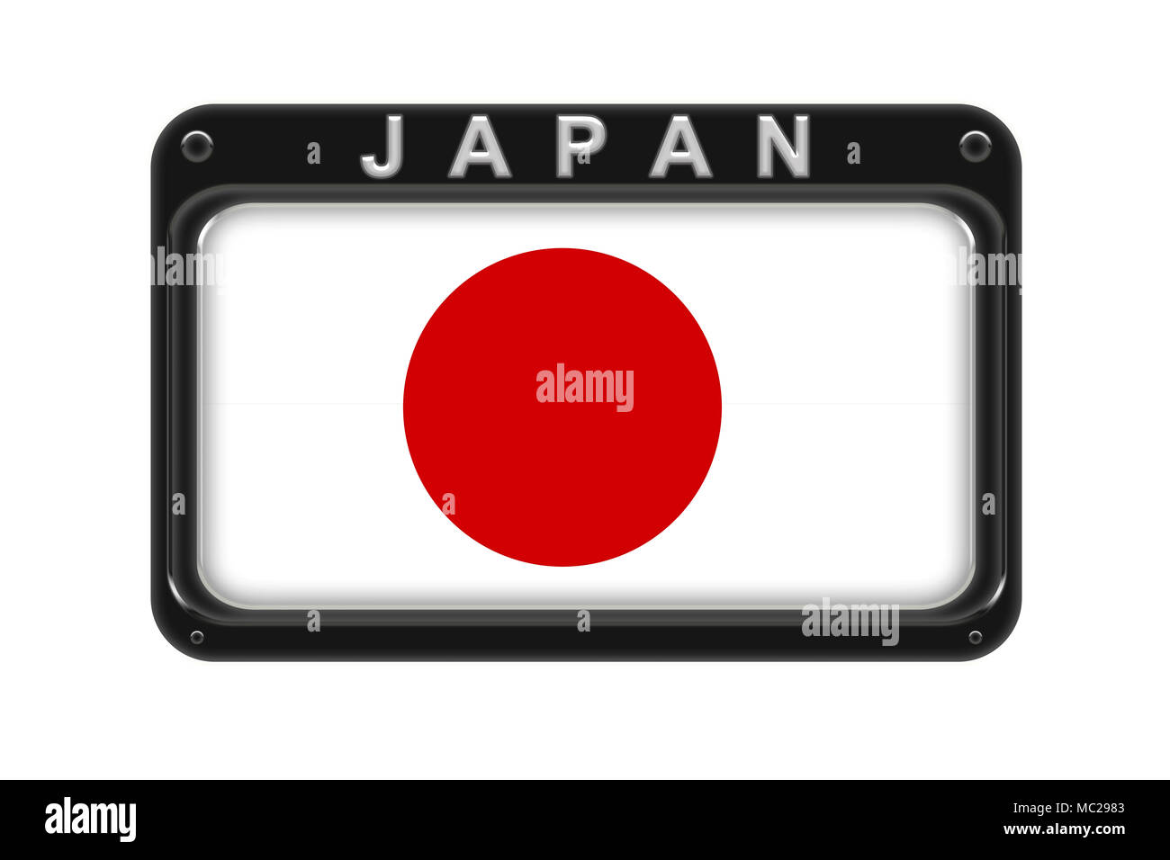 Japan flag outline hi-res stock photography and images - Alamy